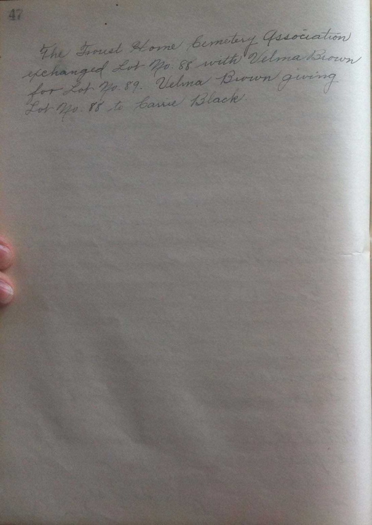 Forest Home Cemetery Post Bylaws-Minutes (CEM.2) | Sargentville Maine ...