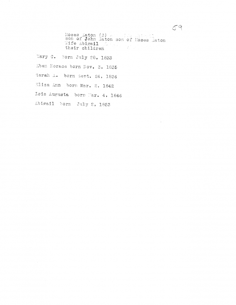 Eaton Family and Other Genealogies by Wesley A. Bracy (GEN.18 ...